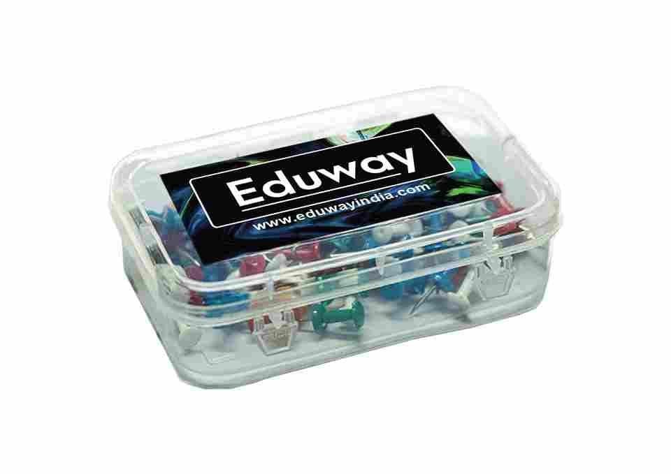 Eduway 100 Pieces Decorative Multicolor Push Pins, Thumb Pins for ...