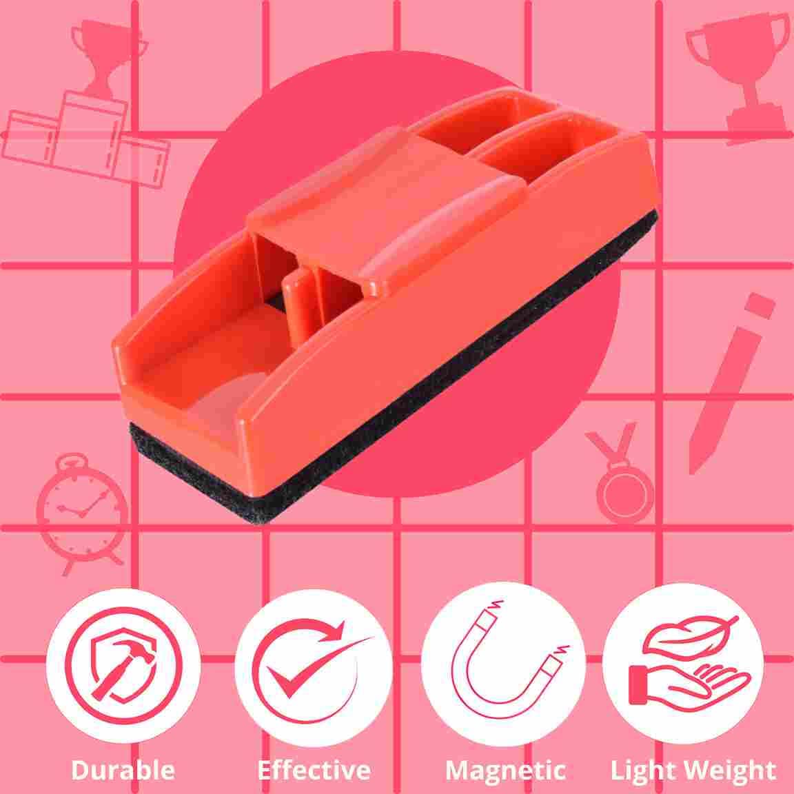 Eduway Magnetic Duster for Blackboard, White Board (Pack of 1 ...