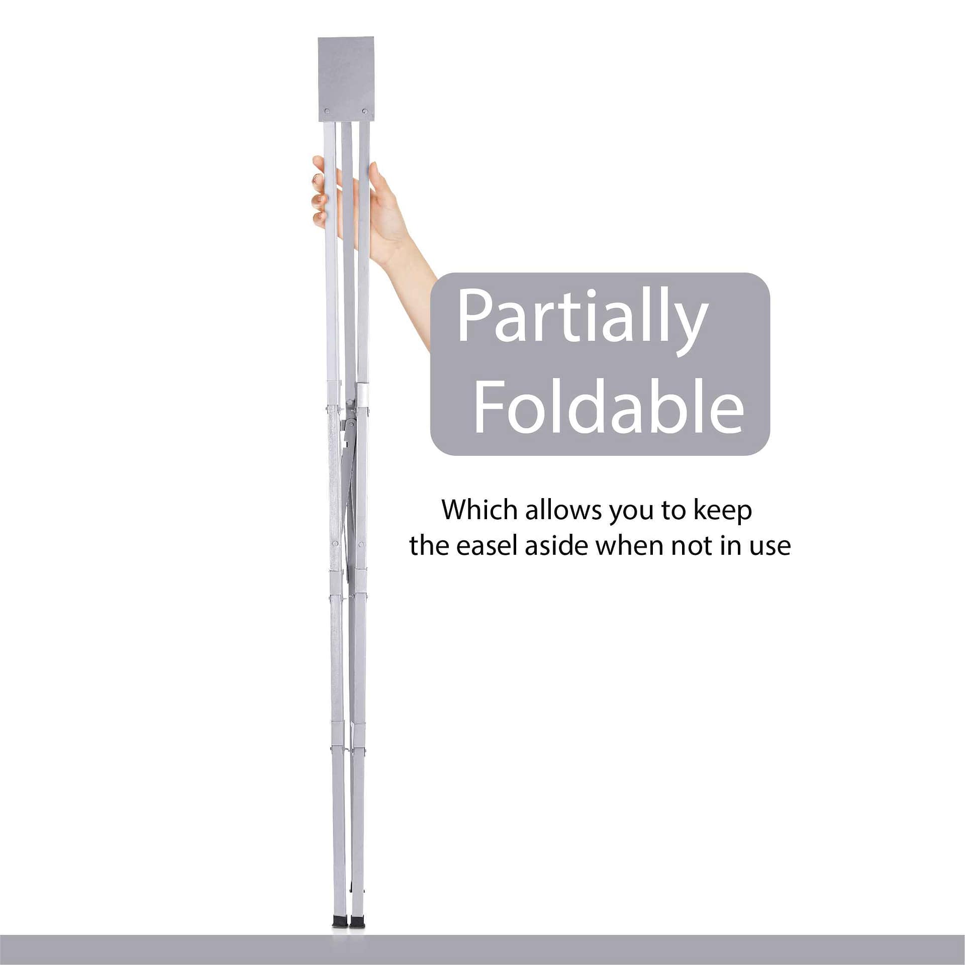 Eduway Heavy Duty Folding Easel Stand 5 Feet for White Board | Black ...