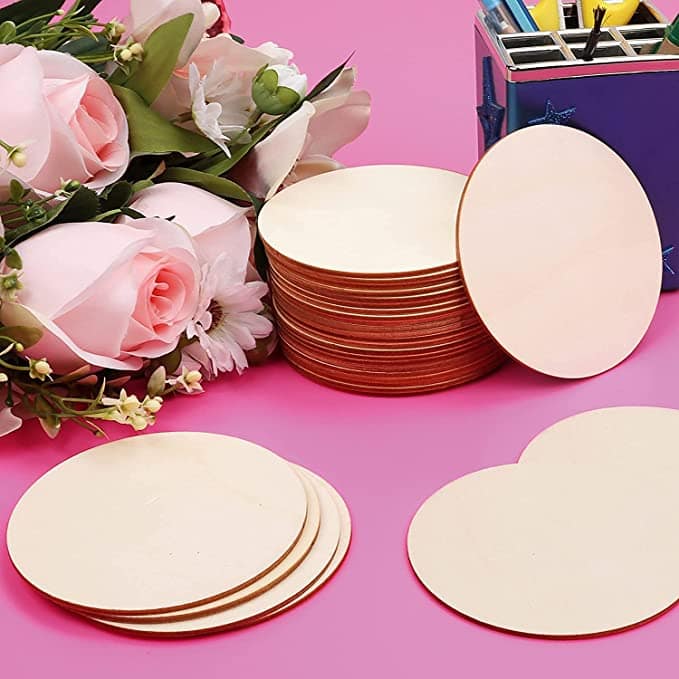 6 Inch Round Circle MDF Board Sheet for Art & Craft- 4 mm Unfinished ...